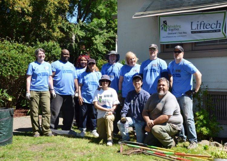 Liftech Volunteers at Rebuilding Together Oakland | Liftech Consultants Inc